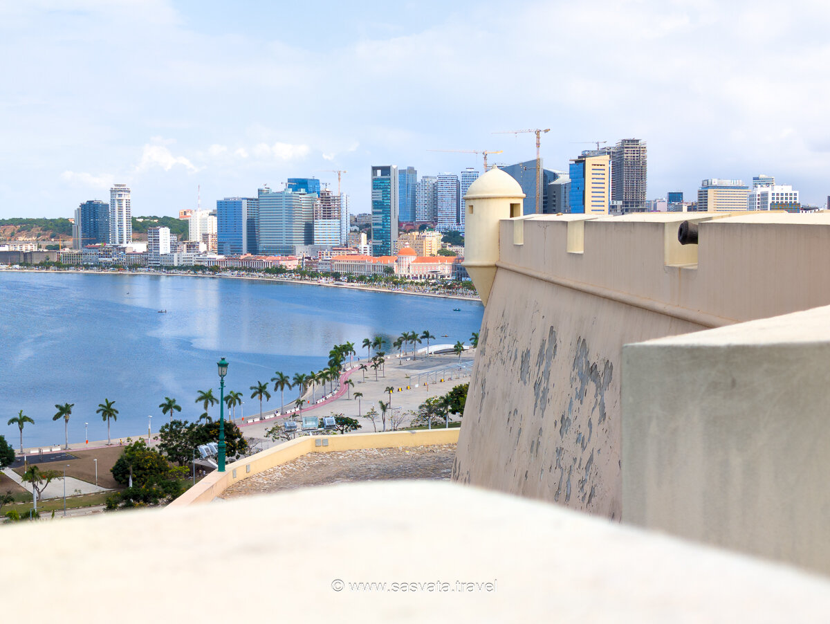 Downtown Luanda as seen from the Fortaleza de Sao Miguel fortress in ...