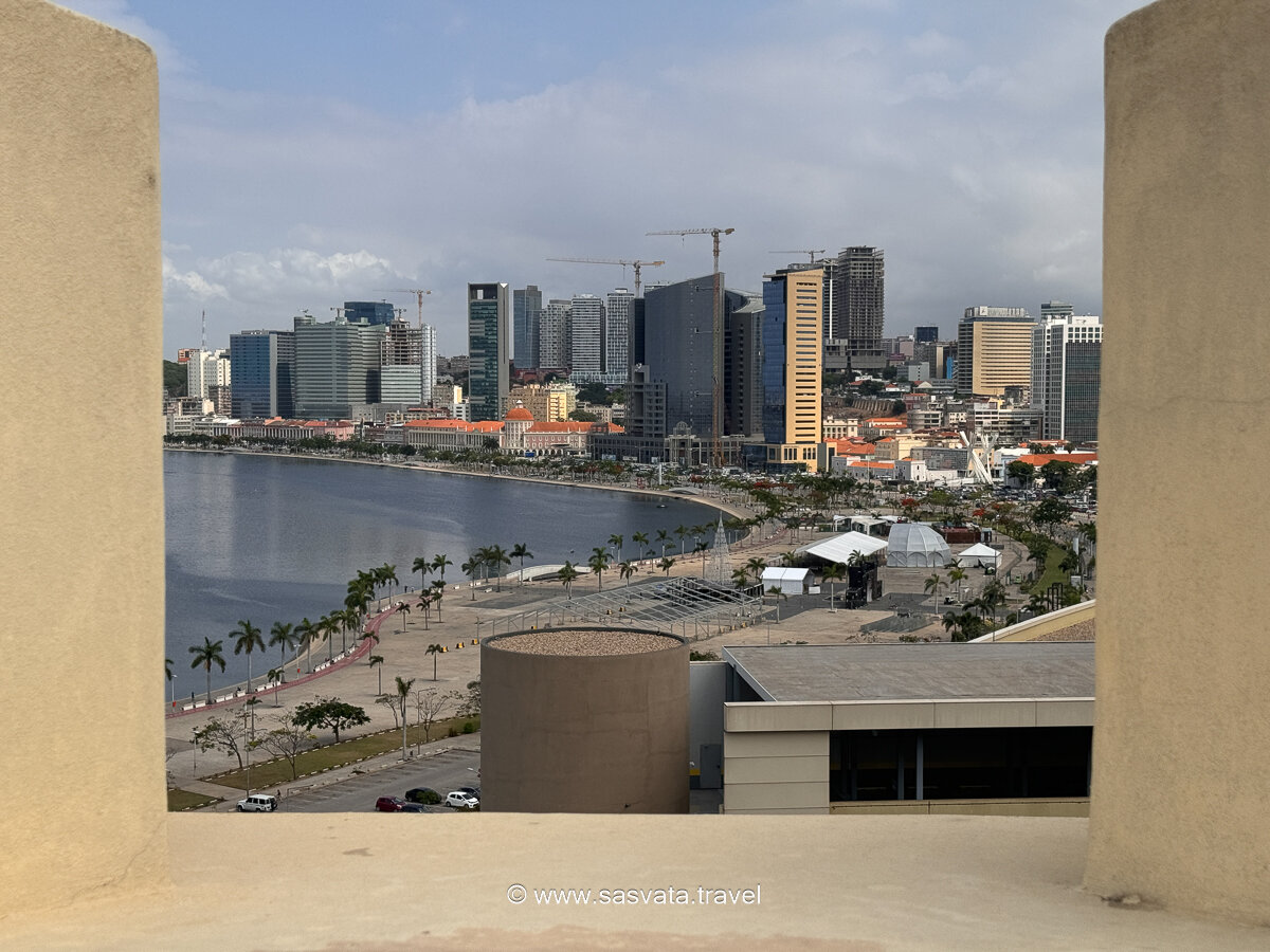 Downtown Luanda as seen from the Fortaleza de Sao Miguel fortress in ...